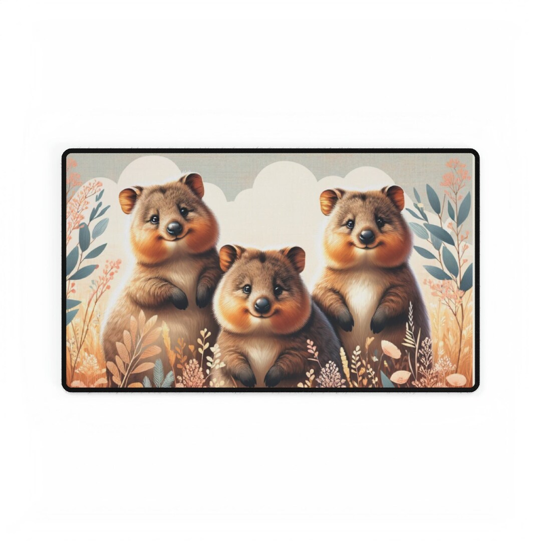 Desk Mats, Cute Kids Quokka Design, Cute Quokkas, Animal Lover Desk Mat ...