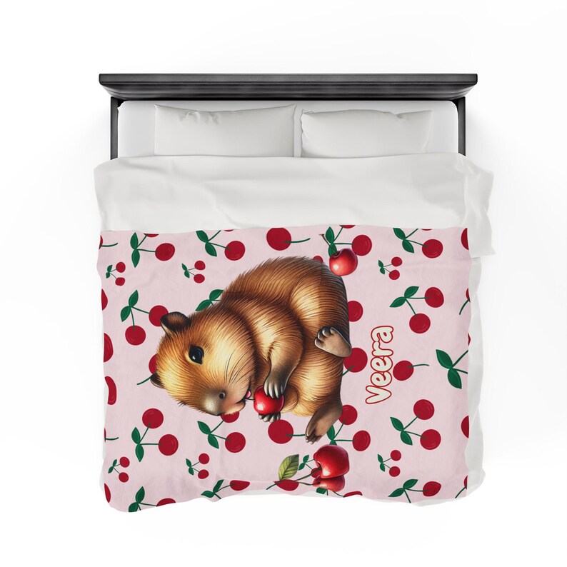 Custom Happy Cappy Capy Capybara Capybaras Cherry Cherries Pink ...