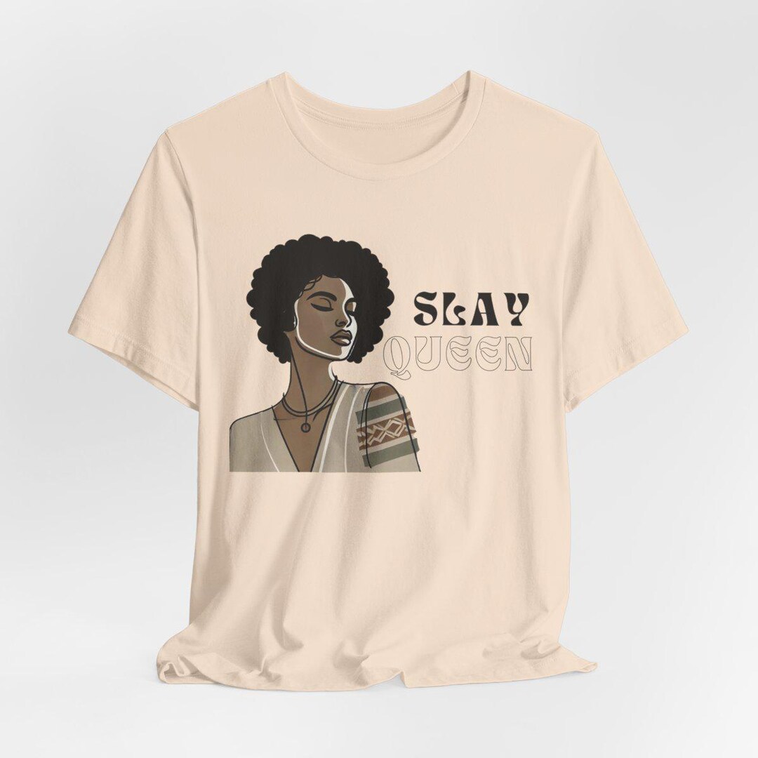 Customize Text Soft Jersey African American Slay Princess Queen Nubian ...