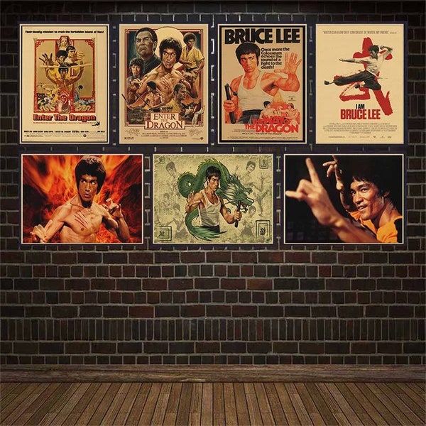 Vintage Bruce Lee Poster - Etsy