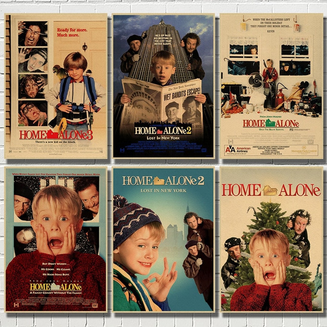 Home Alone Movie Kraft Paper Poster Bar Cafe Living Room Dining Room ...