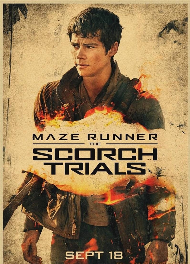 The Maze Runner Kraft Paper Poster Bar Cafe Living Room Dining Room ...