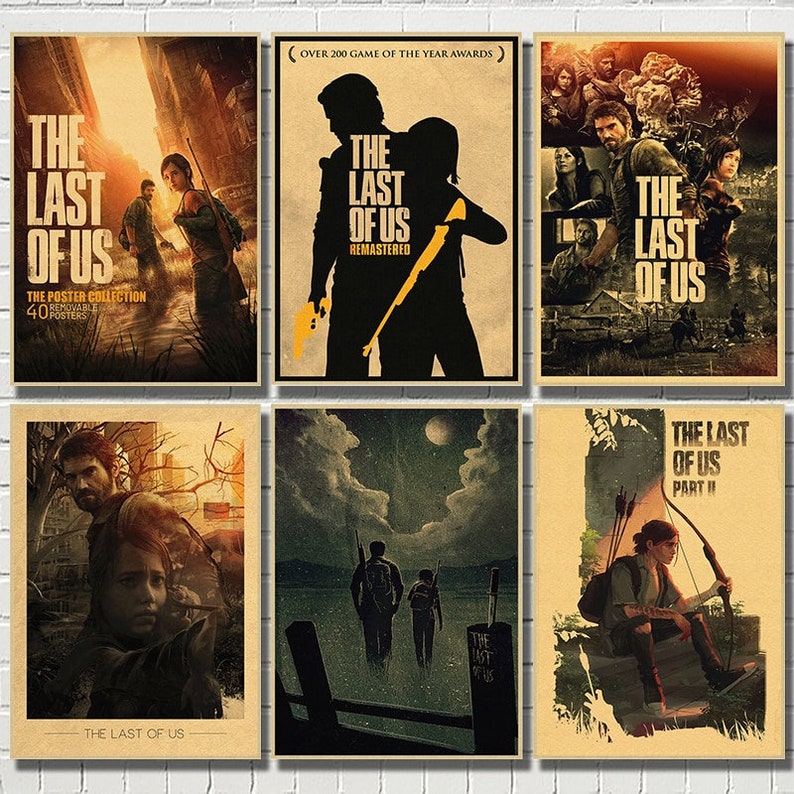 The Last of Us Game Kraft Paper Poster Bar Cafe Living Room Dining Room ...