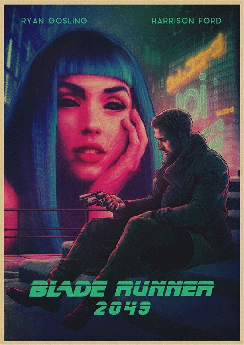 Movie Blade Runner 2049 High Quality Kraft Paper Poster Bar Cafe Living ...
