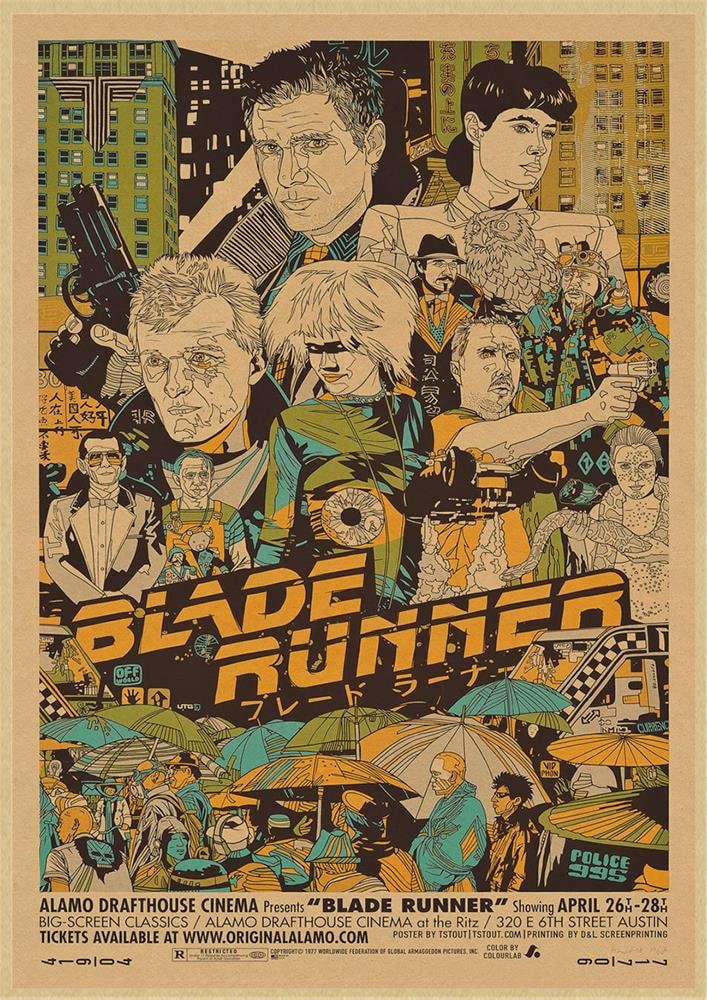 Movie Blade Runner 2049 High Quality Kraft Paper Poster Bar Cafe Living ...