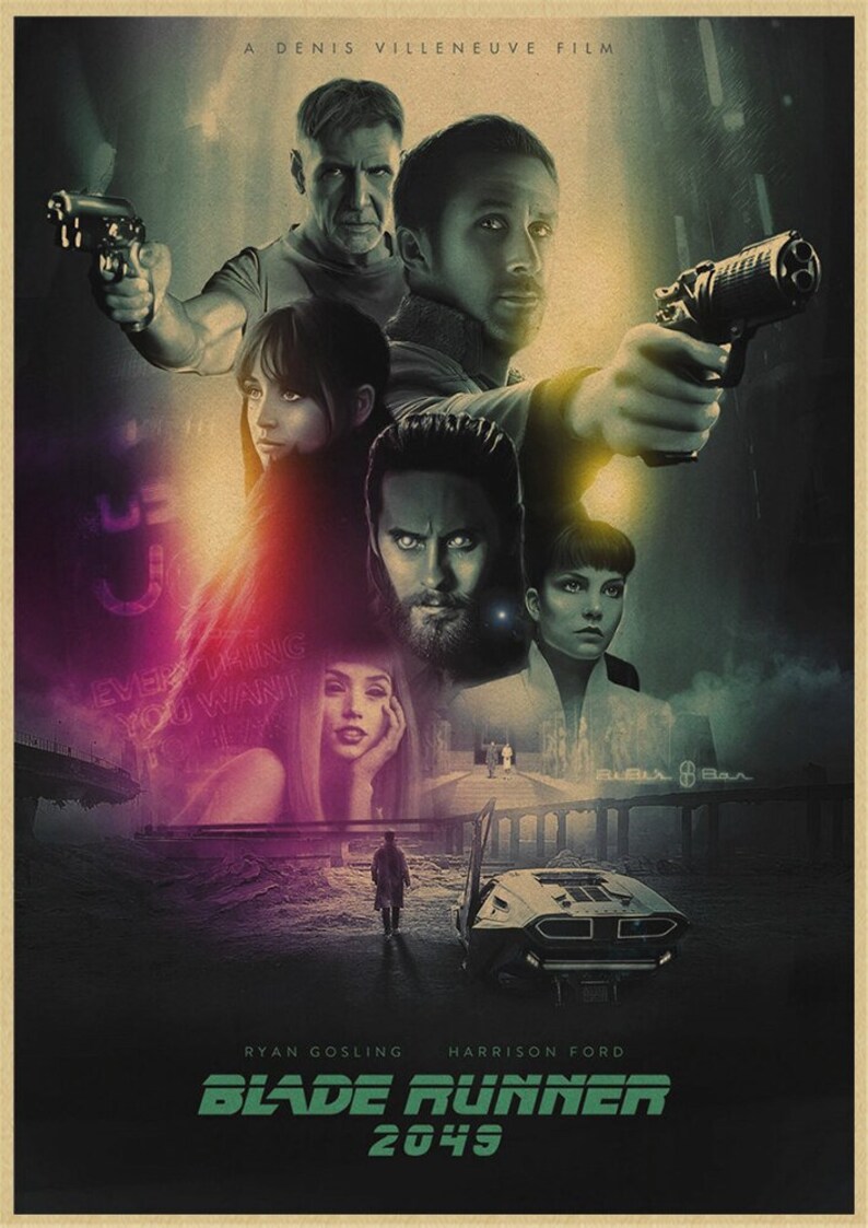 Movie Blade Runner 2049 High Quality Kraft Paper Poster Bar Cafe Living ...