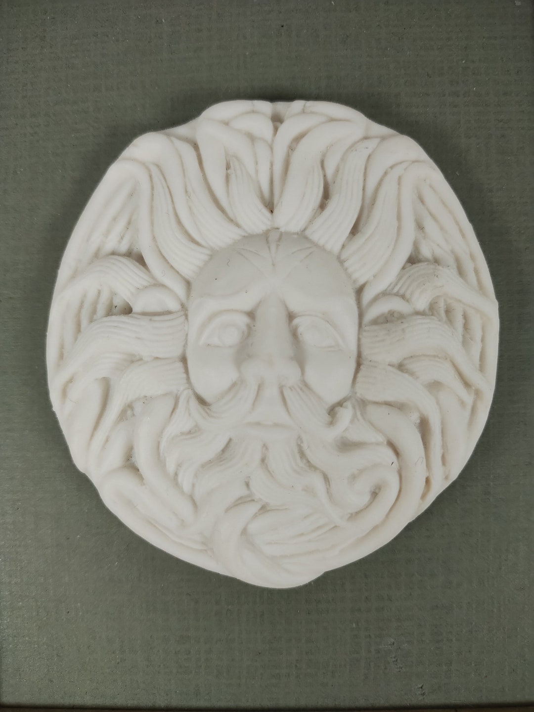 Vintage Framed Stone Carving of Celtic Sun God Belenus - Etsy