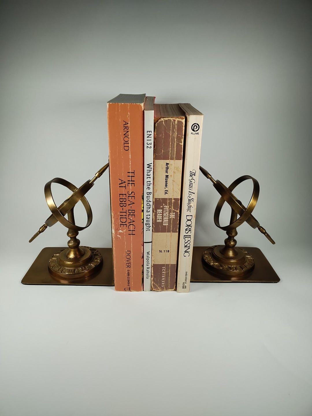 Vintage Brass Armillary Sphere Bookends Set of 2 MCM - Etsy