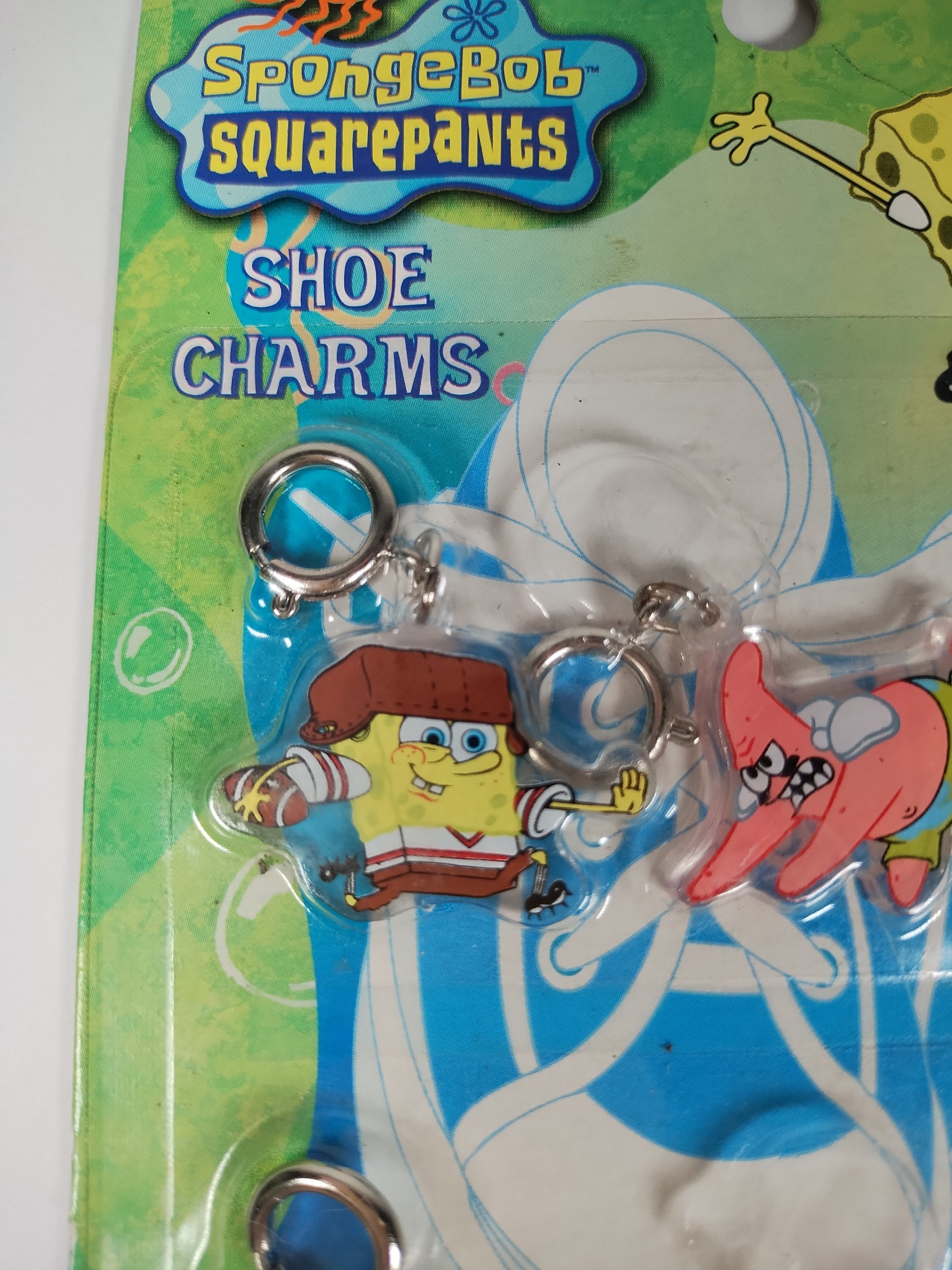 VTG Spongebob Squarepants Nickelodeon Football Acrylic Shoe Charms ...