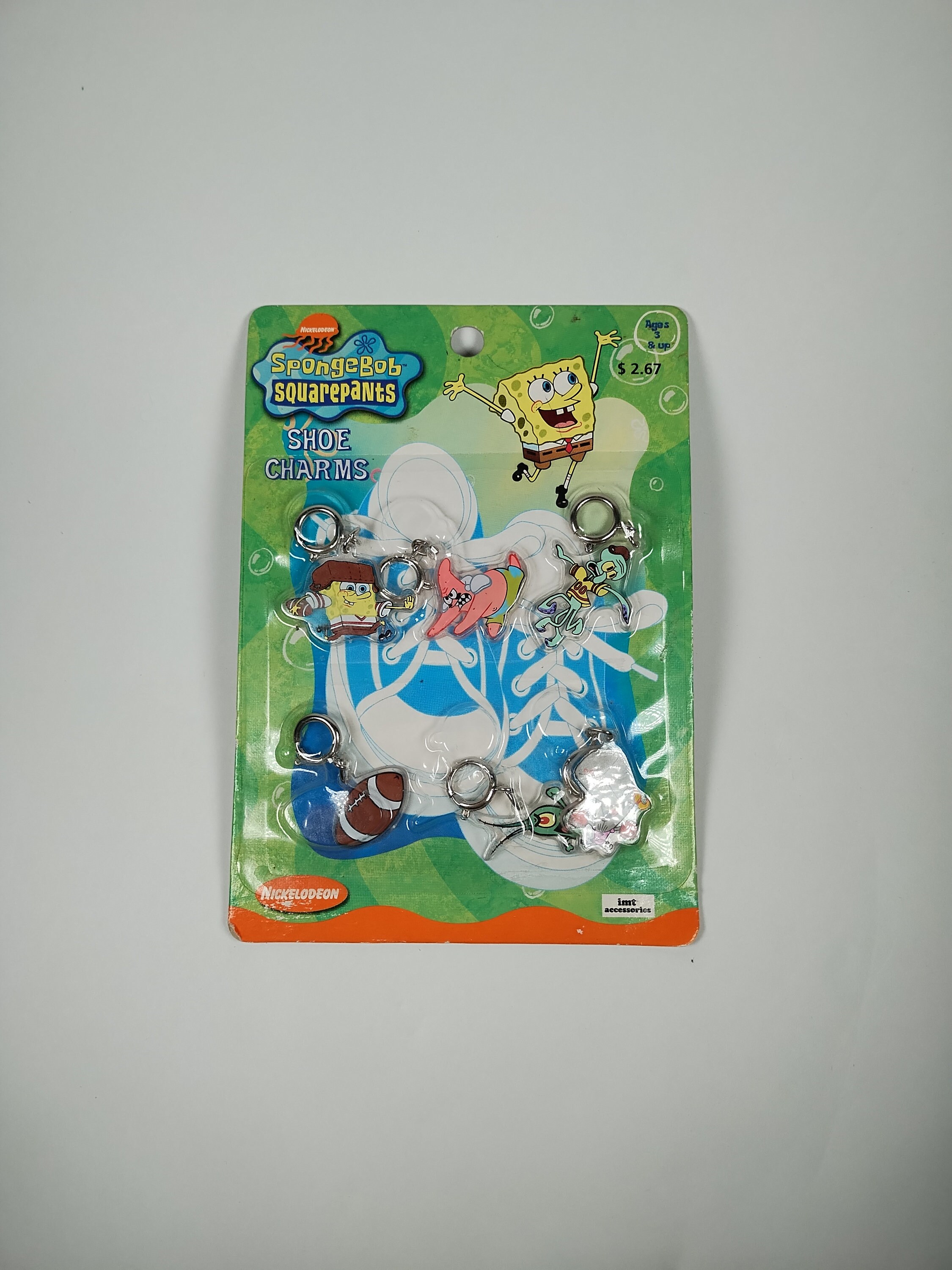 VTG Spongebob Squarepants Nickelodeon Football Acrylic Shoe Charms ...