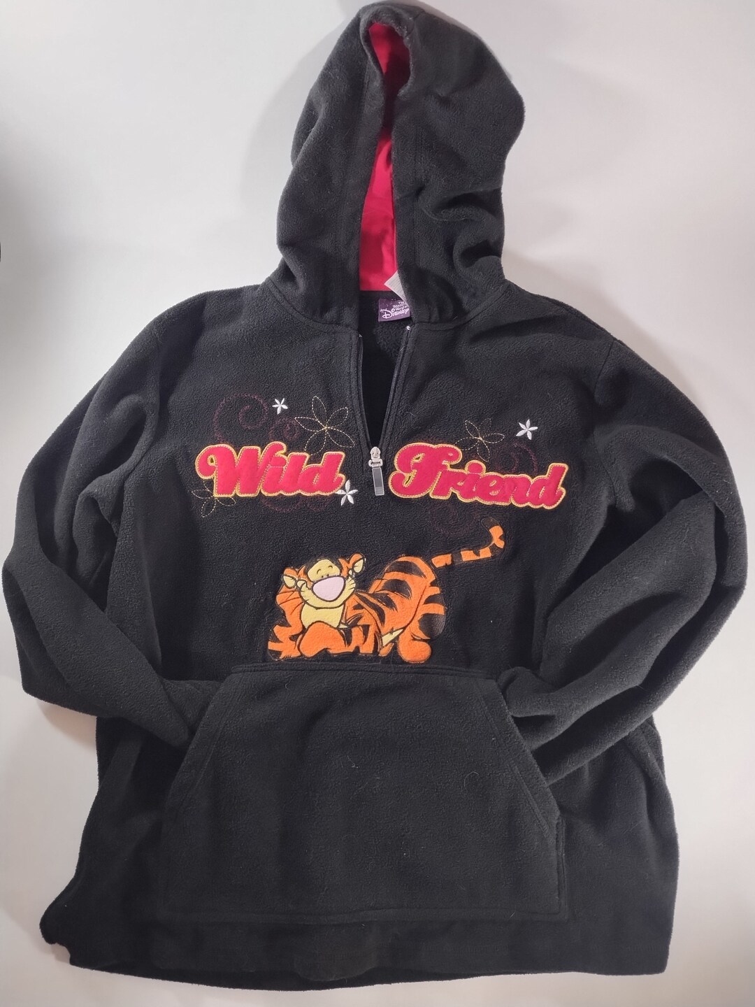Vintage Tigger Fleece Hoodie the Wonderful World of Disney 1/4 Zip ...