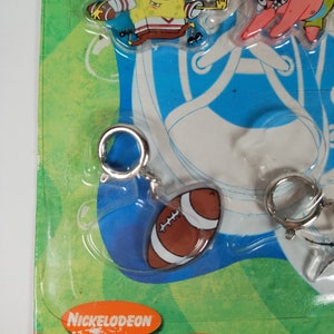 VTG Spongebob Squarepants Nickelodeon Football Acrylic Shoe Charms ...