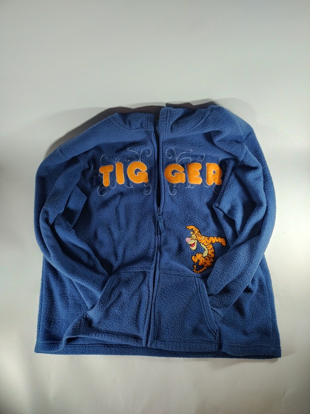 Vintage Y2K Winnie the Pooh Tigger Fleece Jacket With Hood and Pockets ...