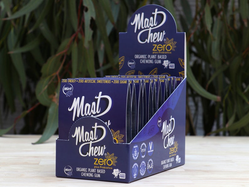 Mastic Resin Chewing Gum Mast Chew Zero Plus Probiotics Sleeve (8 Pcs ...