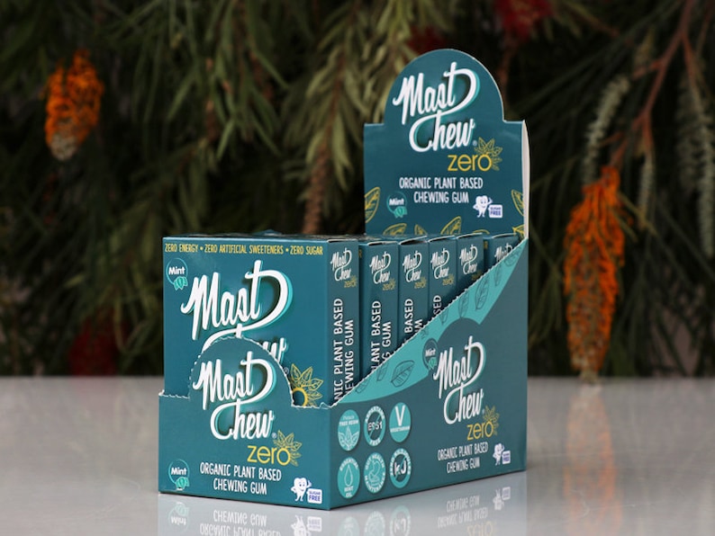 Mastic Resin Chewing Gum: Mast Chew ZERO, Organic Mint (6 X 16 Pcs) - Etsy