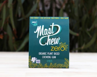 Mastic Resin Chewing Gum Mast Chew ZERO Blister Pack POS 6 X 16 Pcs ...