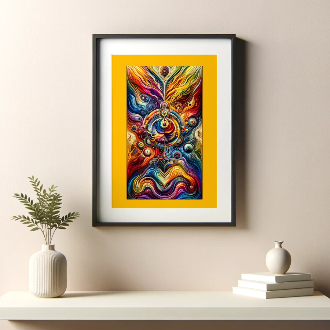 Spiritual Art Print Yellow LGBTQ Art Digital Download Printable Art ...