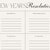 Year Review New Year's Resolution Goal Setting Tracker Printable Worksheet Bundle Instant PDF ...