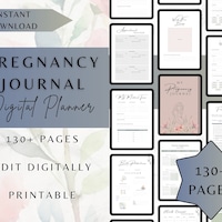Pregnancy Journal Printable | Printable Pregnancy Planner | Pregnancy ...