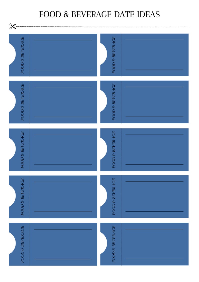 Date Night Cards, Printable Date Cards, Date Jar Cards, Couples Coupon ...