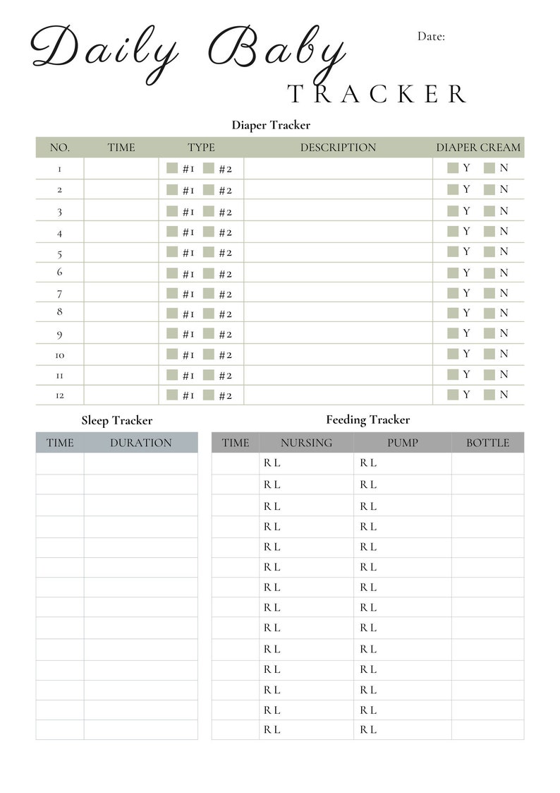 Postpartum Planner Journal, Fourth Trimester Care Checklist, Newborn ...