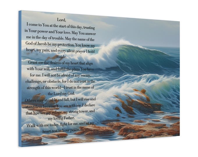 Christian Pray on It Prayer Wall Art Boho Coastal Decor Digital ...