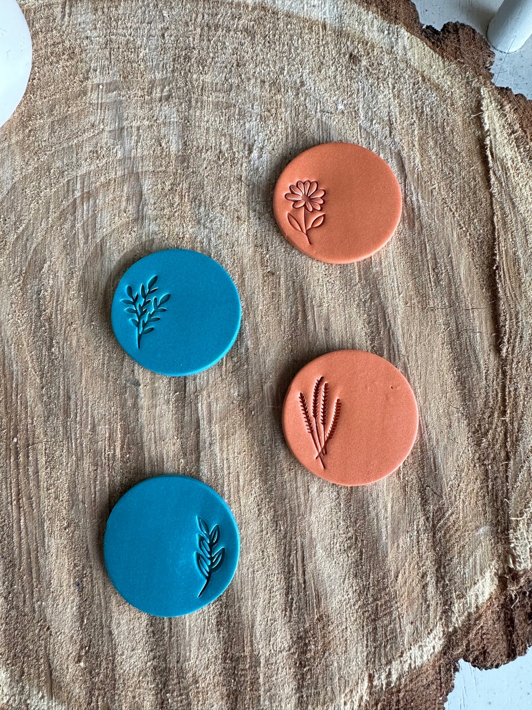 Polymer Clay Floral Badge Reels - Etsy