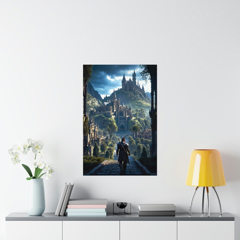 Return to Castle Morent Nature Landscape Art for Fantasy Lovers Wall ...