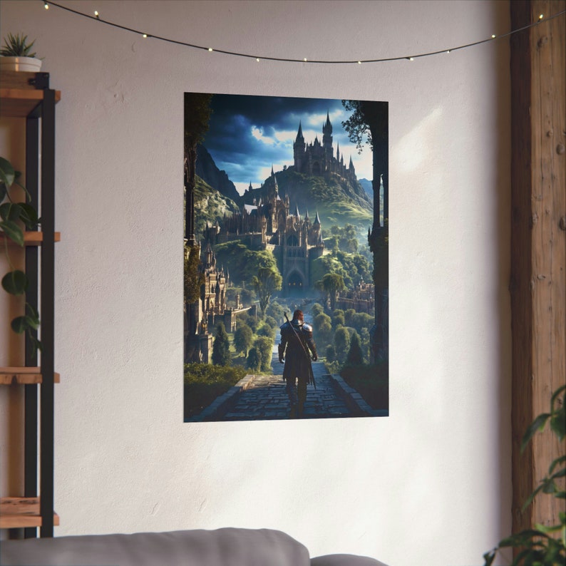 Return to Castle Morent Nature Landscape Art for Fantasy Lovers Wall ...