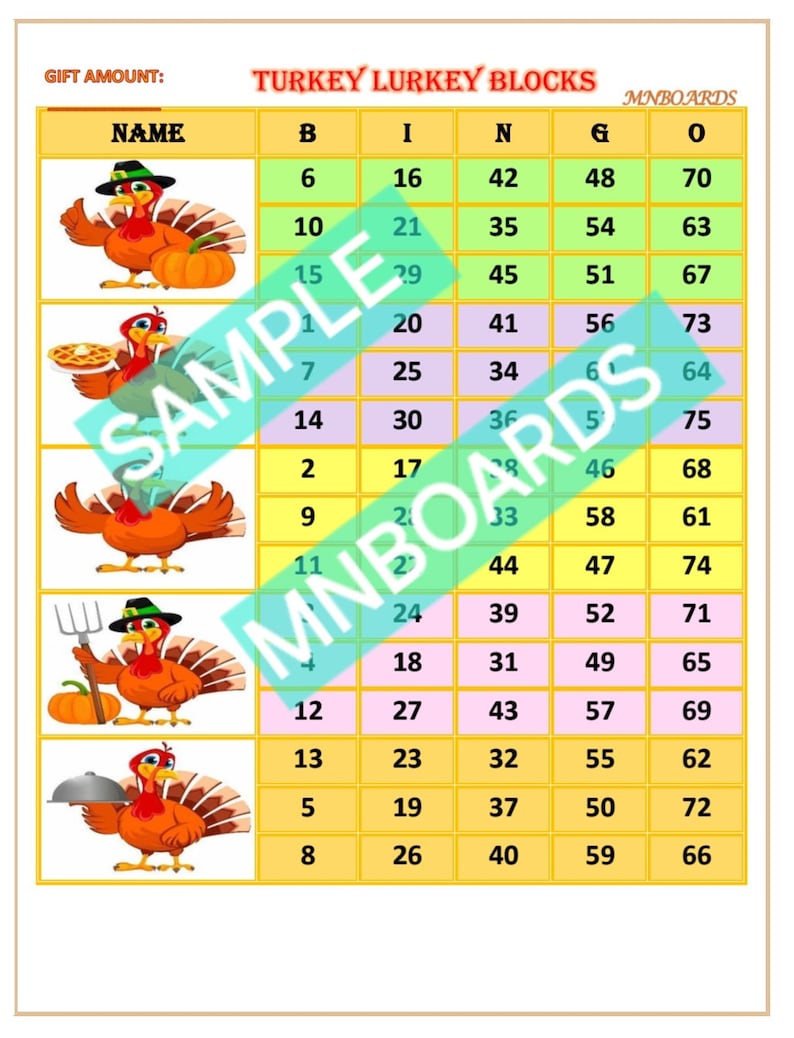 Turkey Lurkey Blocks - Etsy