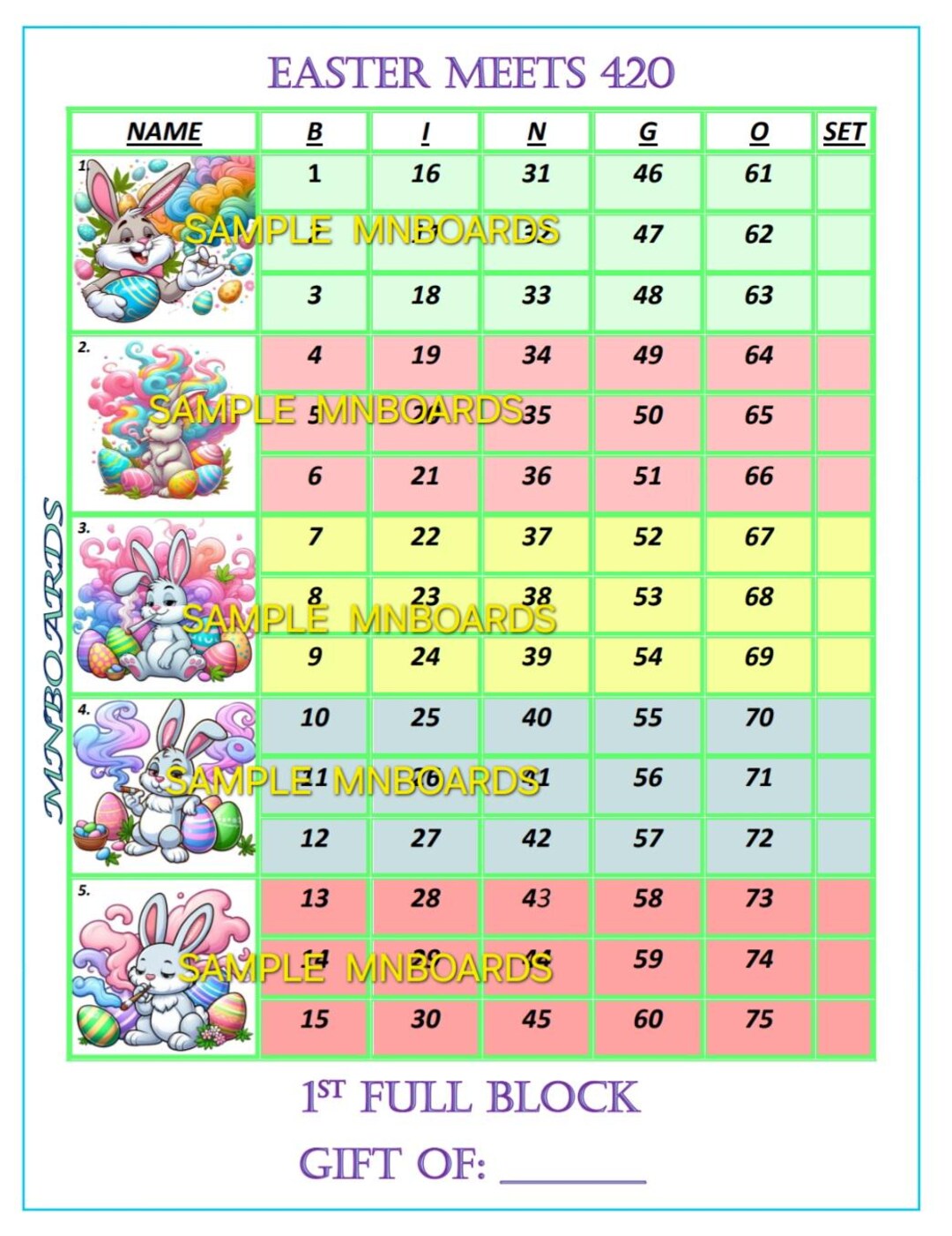 Easter Meets 420 Blocks - Etsy