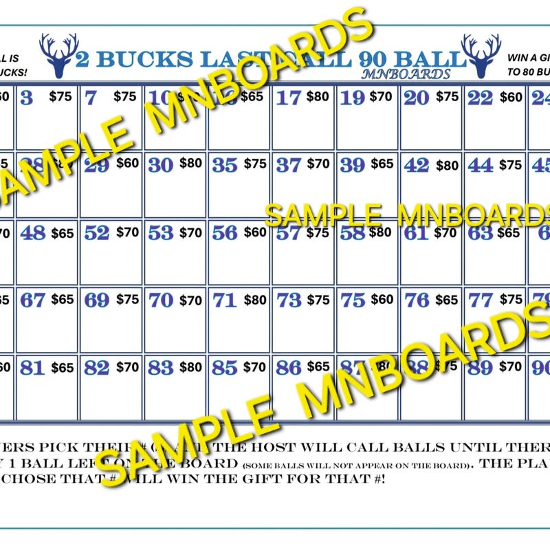 Bingo Bucks Printable - Etsy
