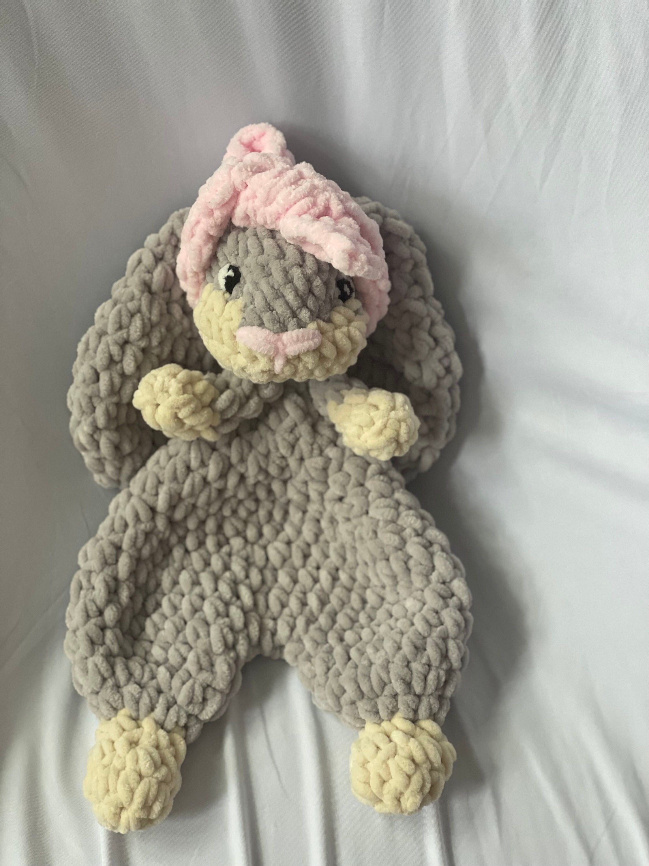 Bunny Snuggler Animal Lovey Hand Crocheted Crochet Animal - Etsy