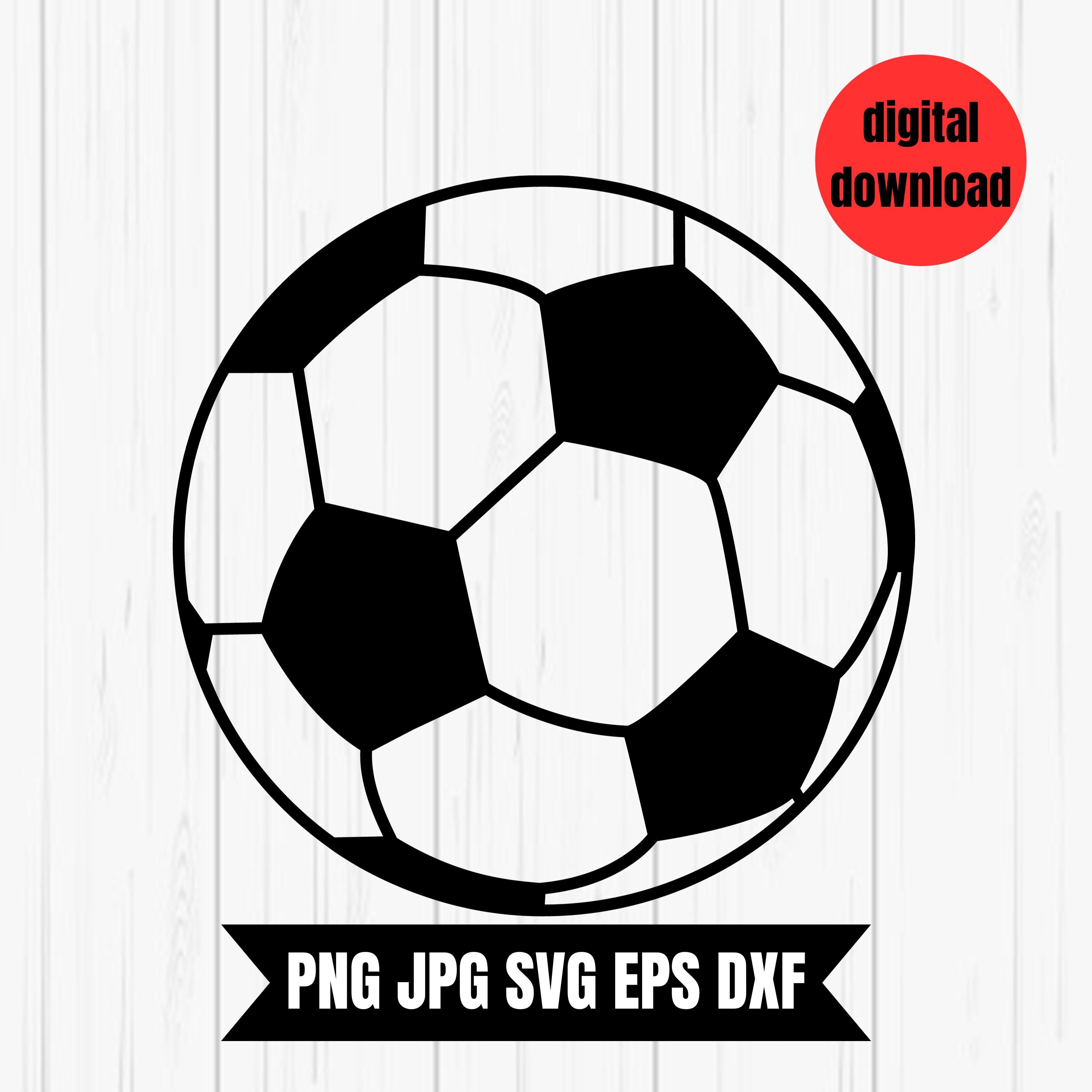 Soccer Ball SVG, Soccer Ball PNG, Soccer Ball Cut File, Eps, Dxf, Jpg ...
