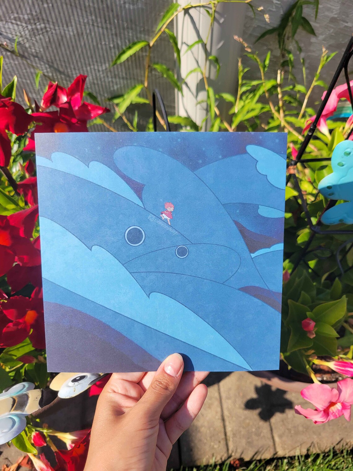 Ponyo Running on Water Mini Print (studio Ghibli) - Etsy