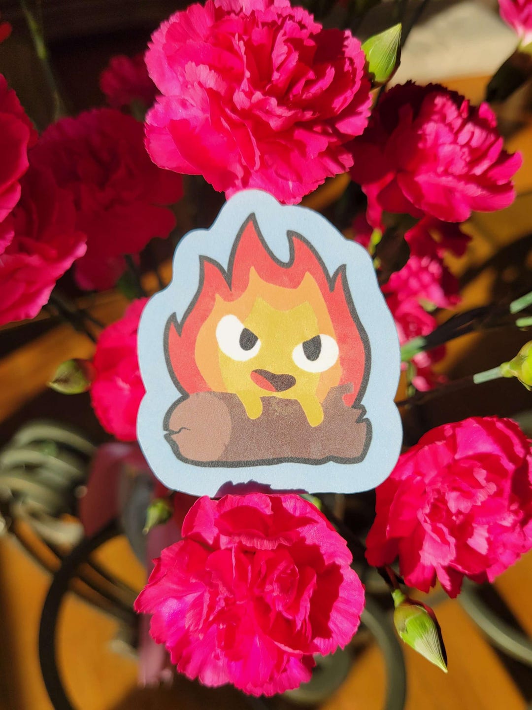 Burning Wood, Calcifer (ghibli) - Etsy