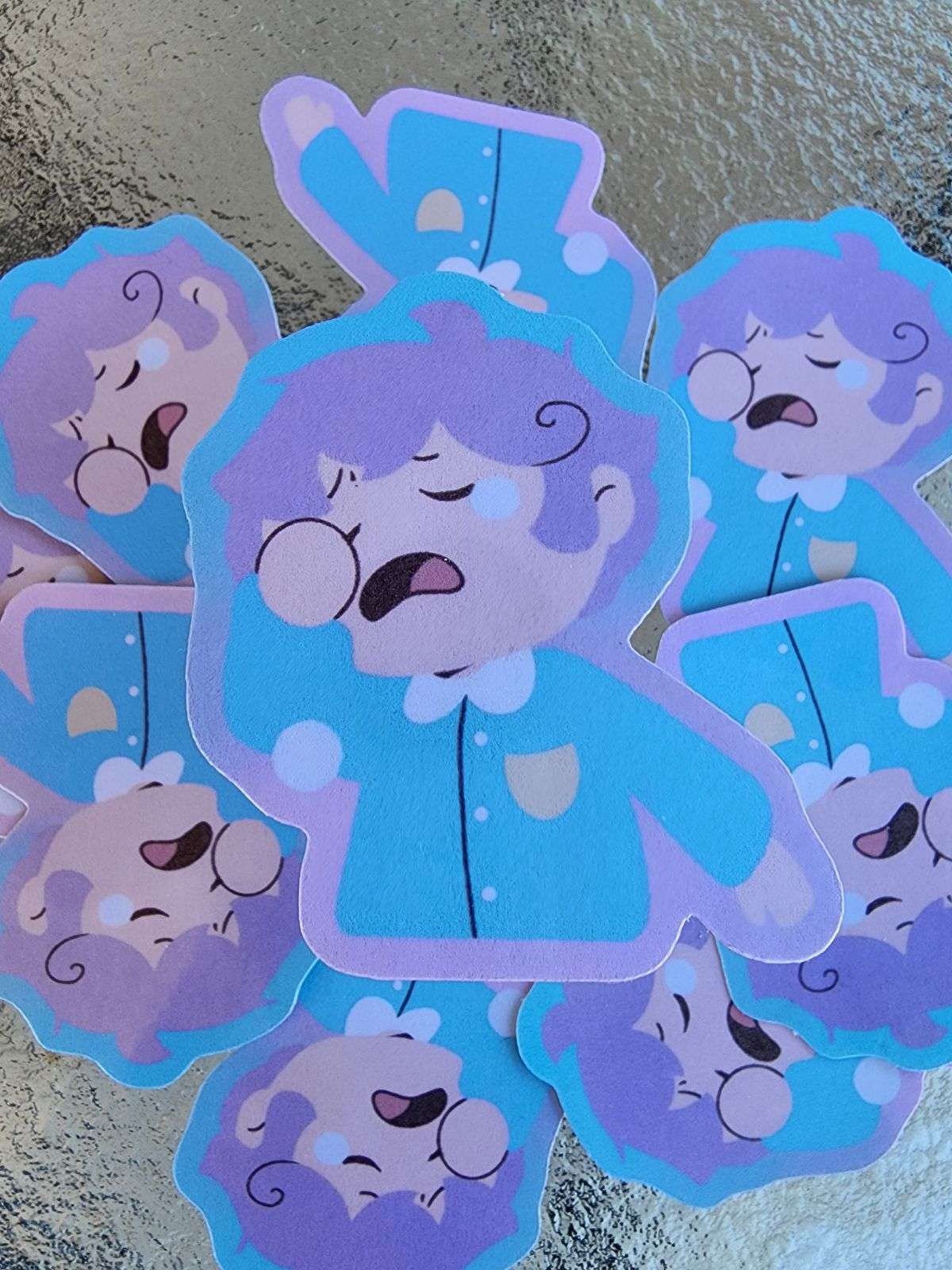 Sad Cardamon Hour Sticker (bee and Puppycat Lazy in Space) - Etsy