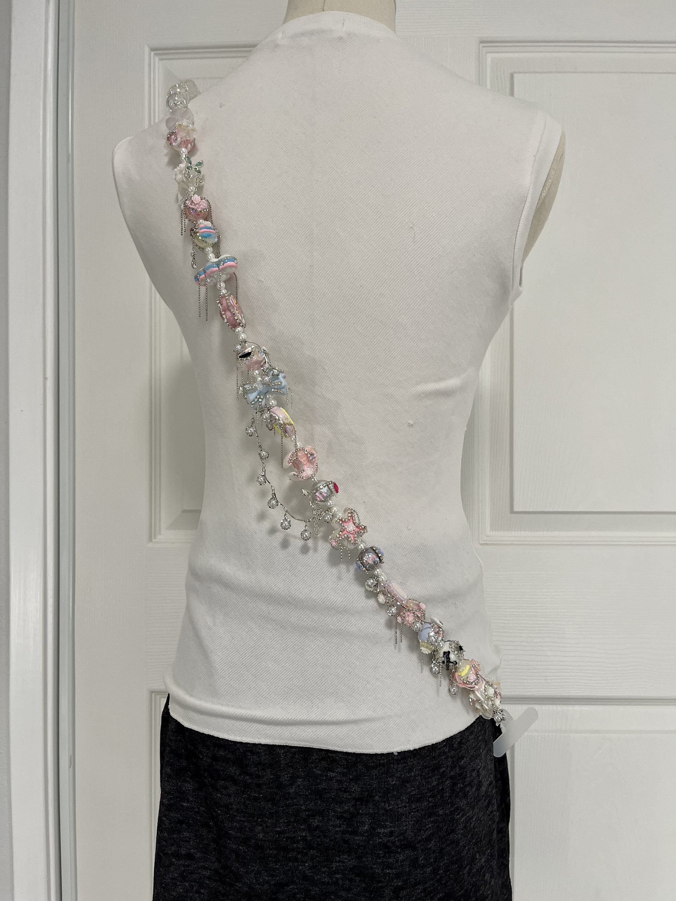 Handmade Crossbody Phone Strap Hand Painted Beads With Figure Toy ...