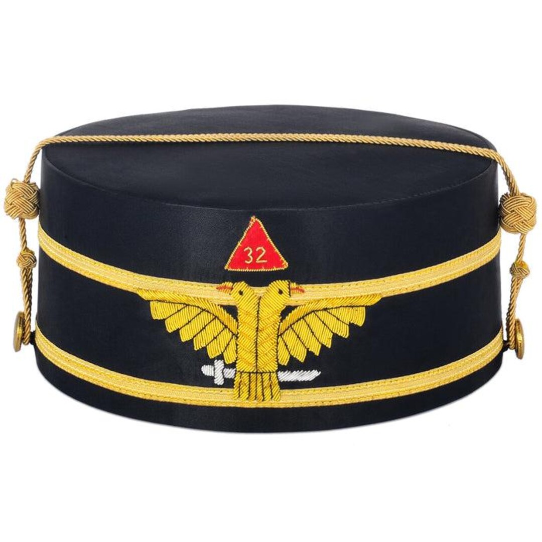 32nd Degree Scottish Rite Crown Cap - Double Eagle Hand Embroidery - Etsy