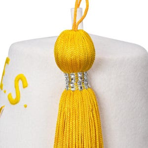 Oes Fez Hat - Pure White With Gold Tassel RED BLACK WHITE Tassel ...