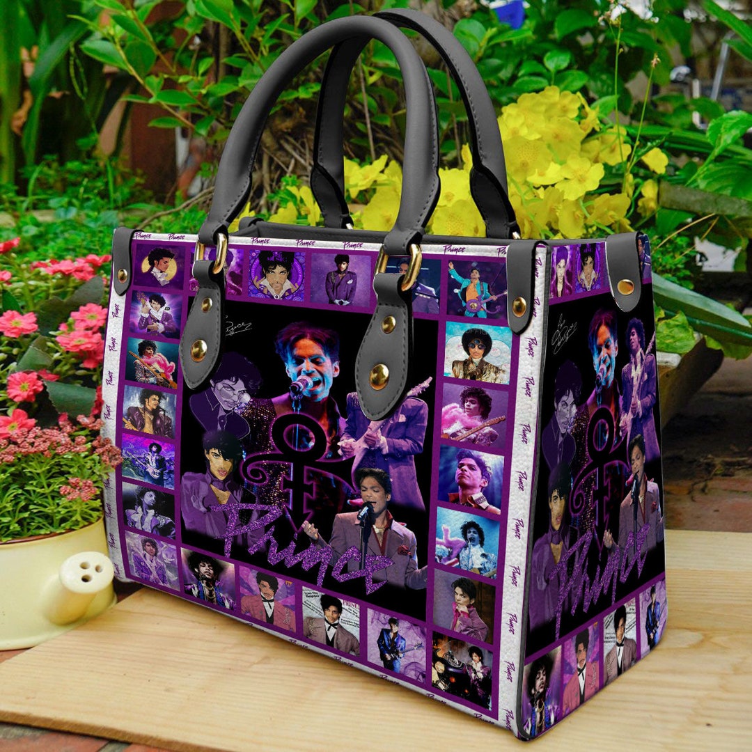 Prince Purple Rain Handbag, Prince Purple Leather Bag, Prince Rogers ...