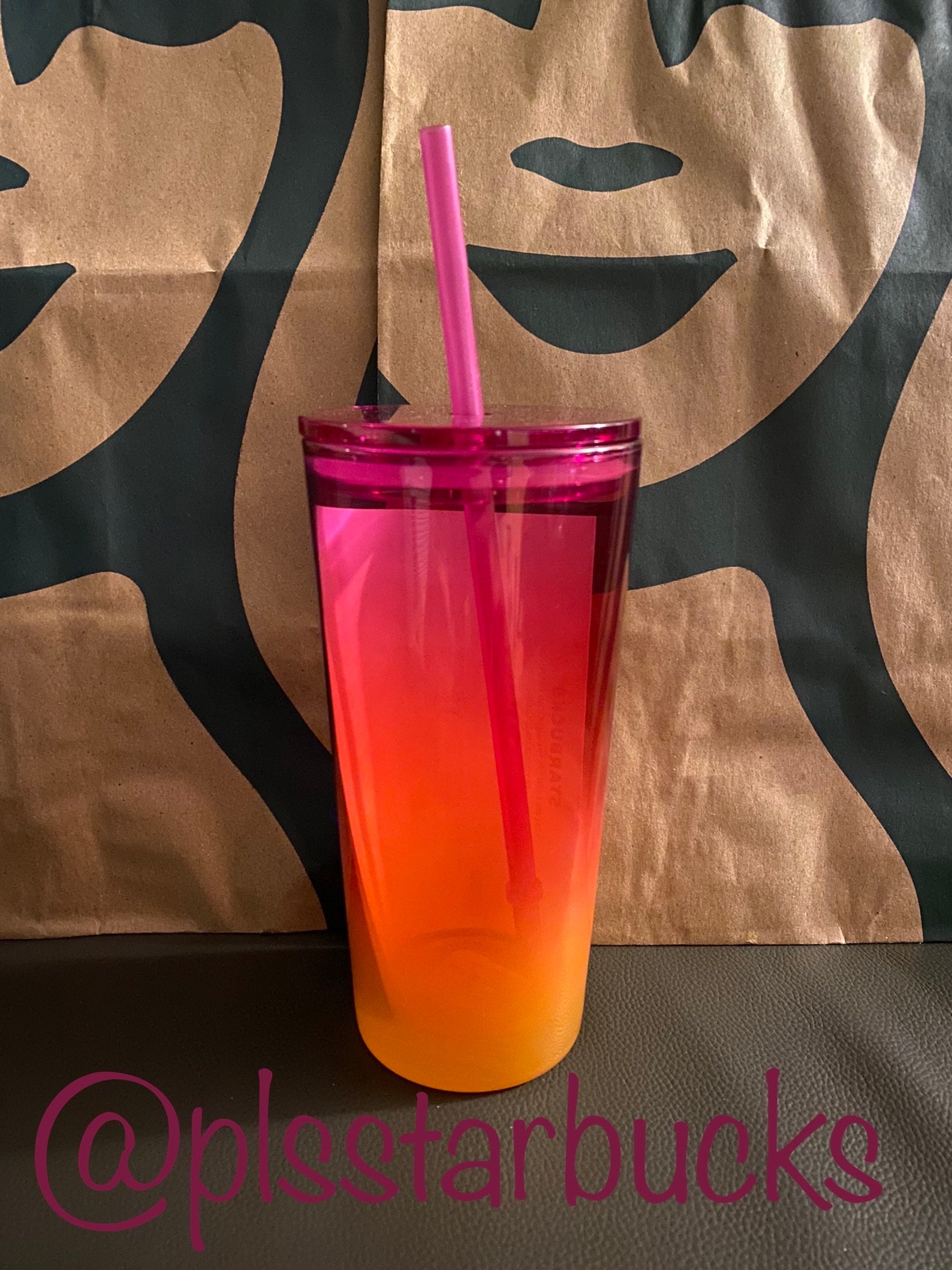 Starbucks Tumbler Pink Glass Ombré Hawaii Exclusive Collection 2020 - Etsy