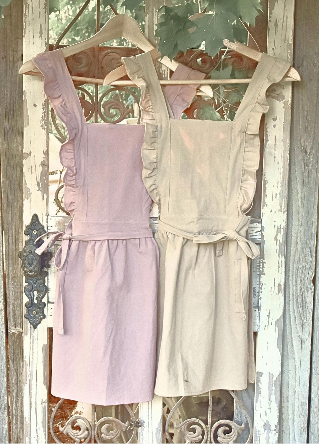 CHILDREN'S COTTAGECORE COTTON Apron / Cross Back / Cottage Fairy ...