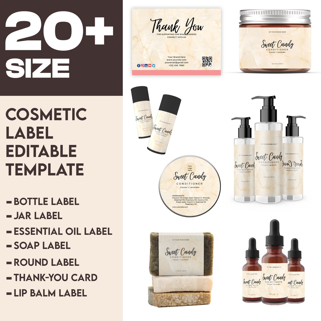 Customize Product Body Label Customer Bottle Label Canva Template Label ...