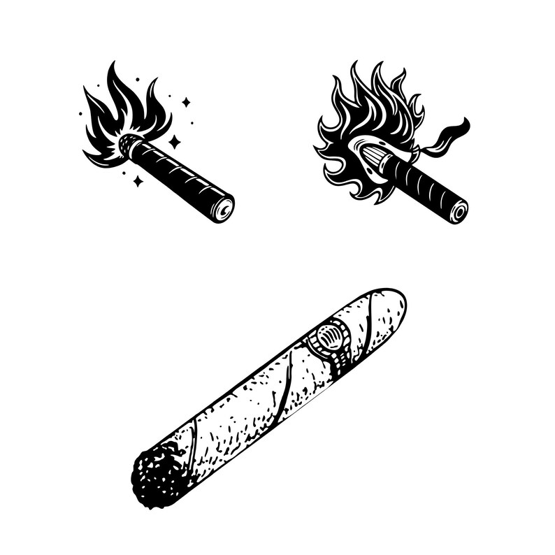 Cigar Svg Bundle, Smoke Clipart, Tobacco Vector, Cigar Decal, Cigar ...