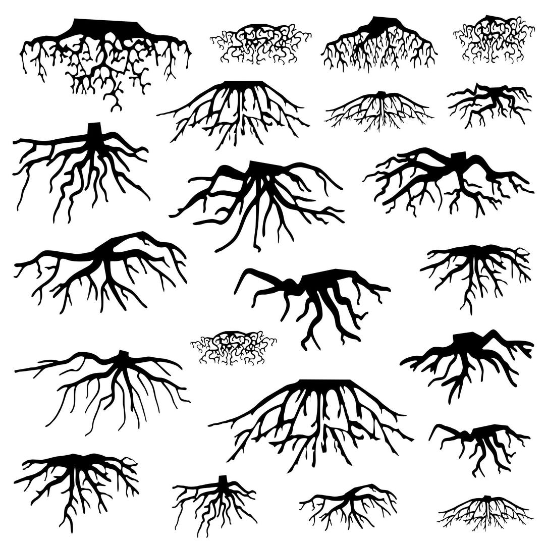 Tree Roots Svg Bundle, Roots Clipart, Roots Vector, Tree Roots Decal ...