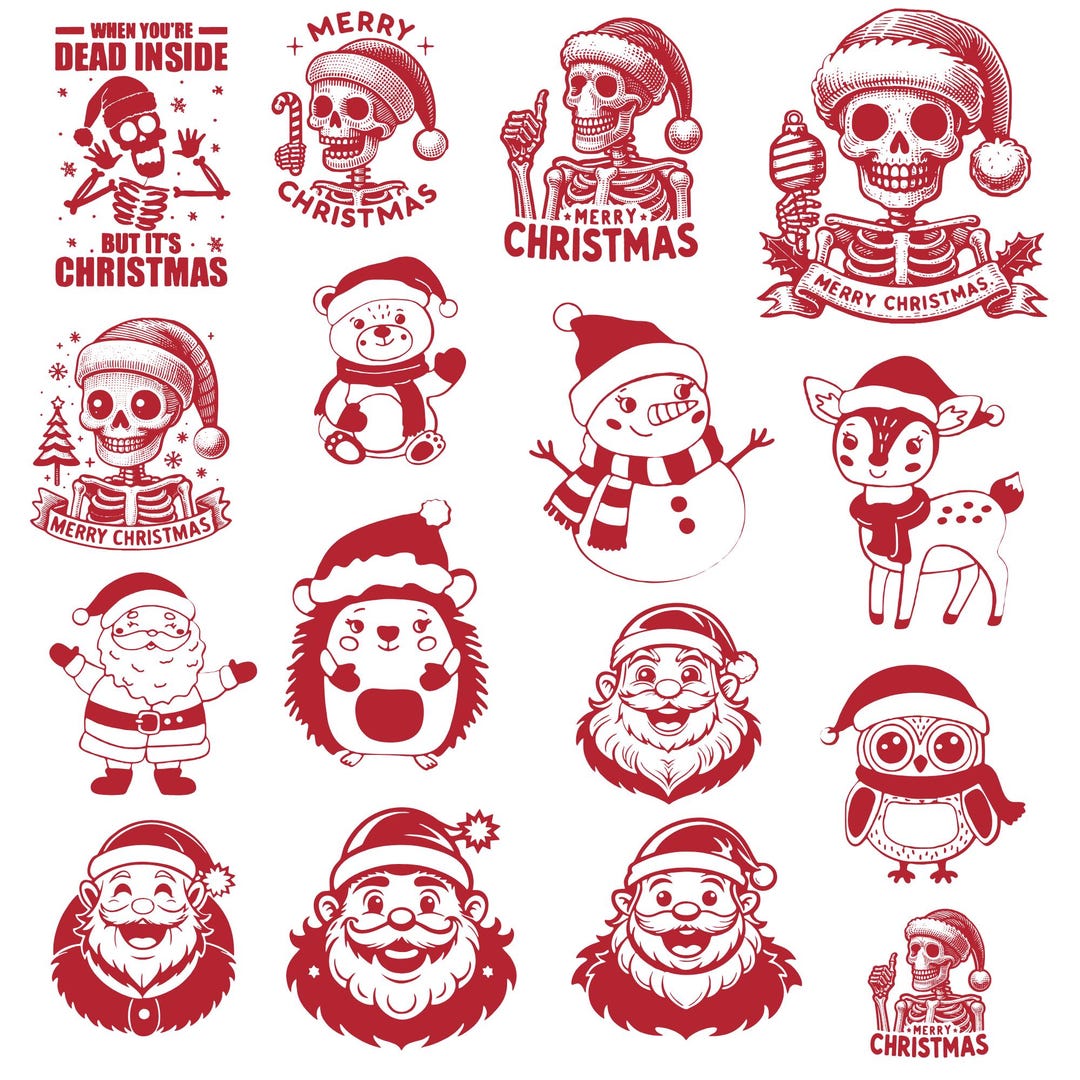 Snarky Christmas Svg Bundle, Funny Christmas Humor Clipart, Sarcastic ...