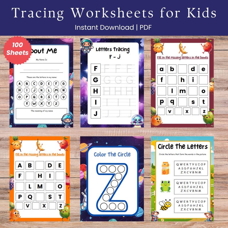 Tracing Alphabet Worksheets for Kids | Fun Themed Activities ...