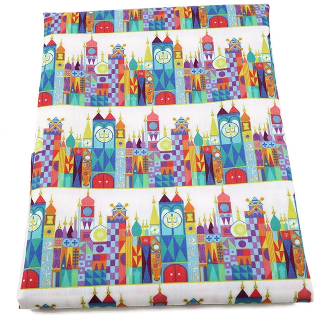 Cotton Theme Park Small World Colorful Fabric - Etsy