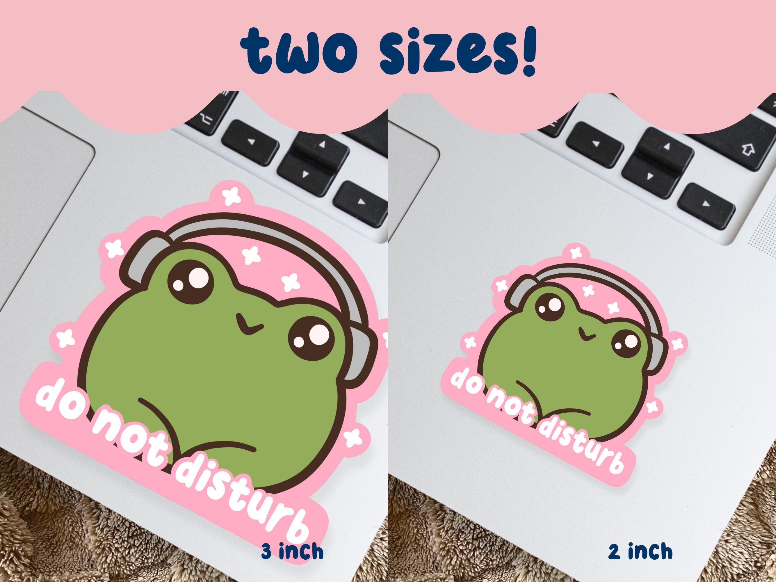 Do Not Disturb Frog Sticker, Funny Neurospicy Sticker, Cute Waterproof ...